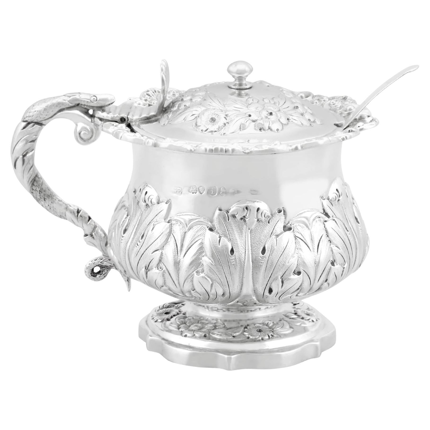 Antique George IV Sterling Silver Mustard Pot For Sale at 1stDibs