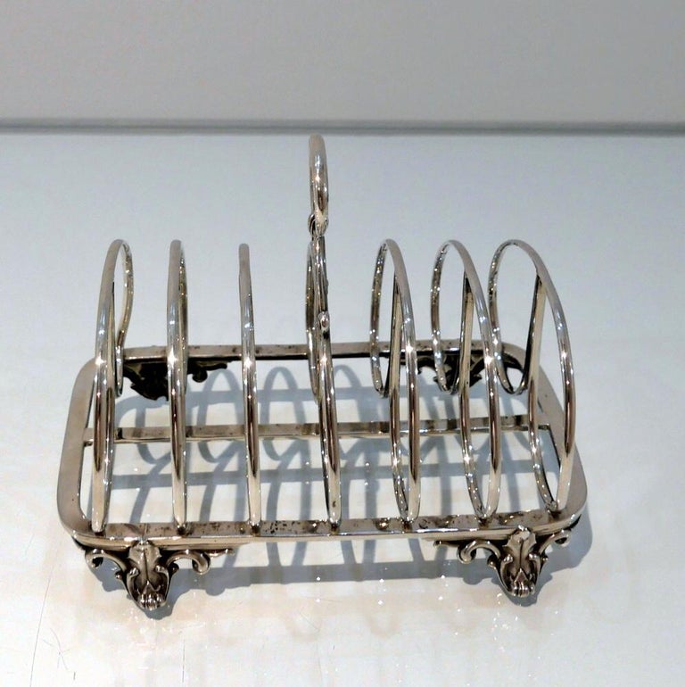 Antique George IV Sterling Silver Toast Rack London 1835 Barnard Family ...