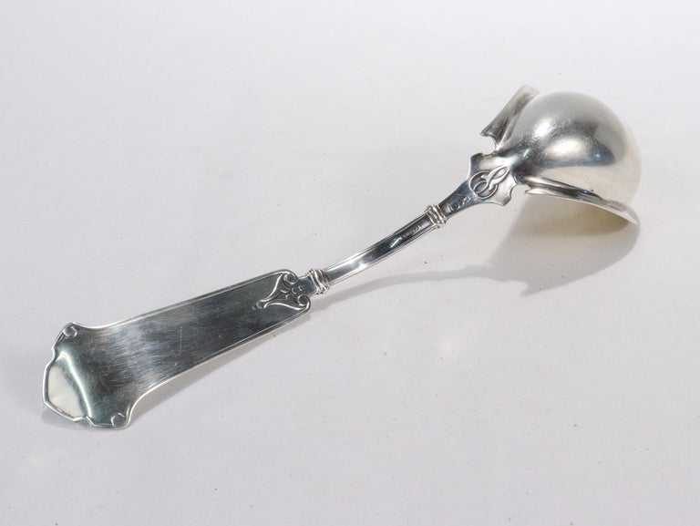 Antique George Sharp Arabesque Pattern Coin Silver Ladle For Sale at ...