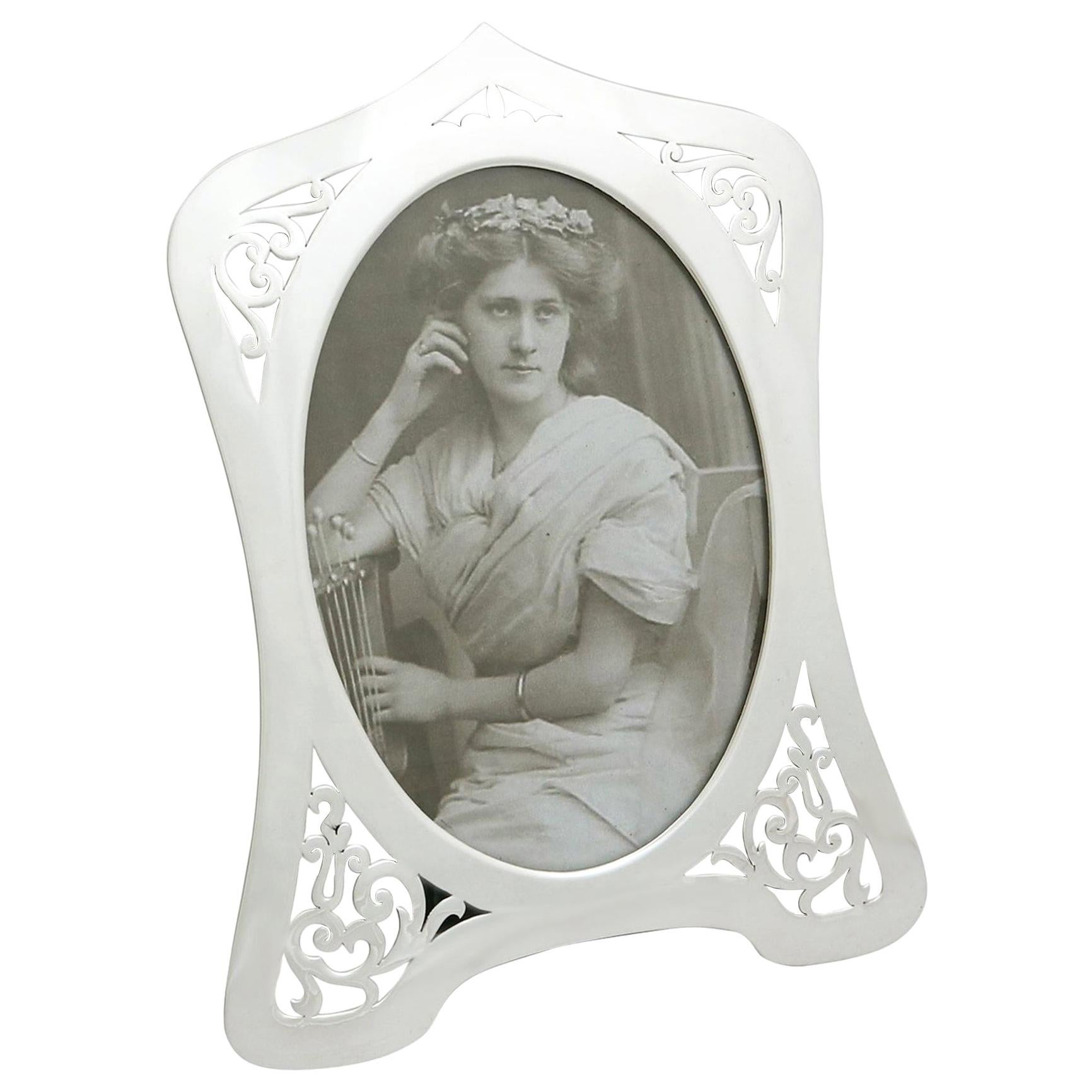 Antique George V 1910 Sterling Silver Photograph Frame by Lawrence ...