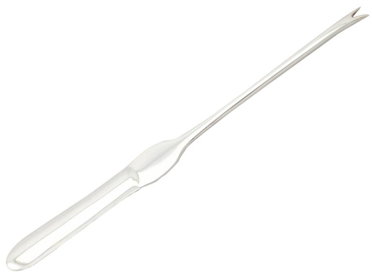 Antique Set of Six Sterling Silver Lobster Picks For Sale at 1stDibs