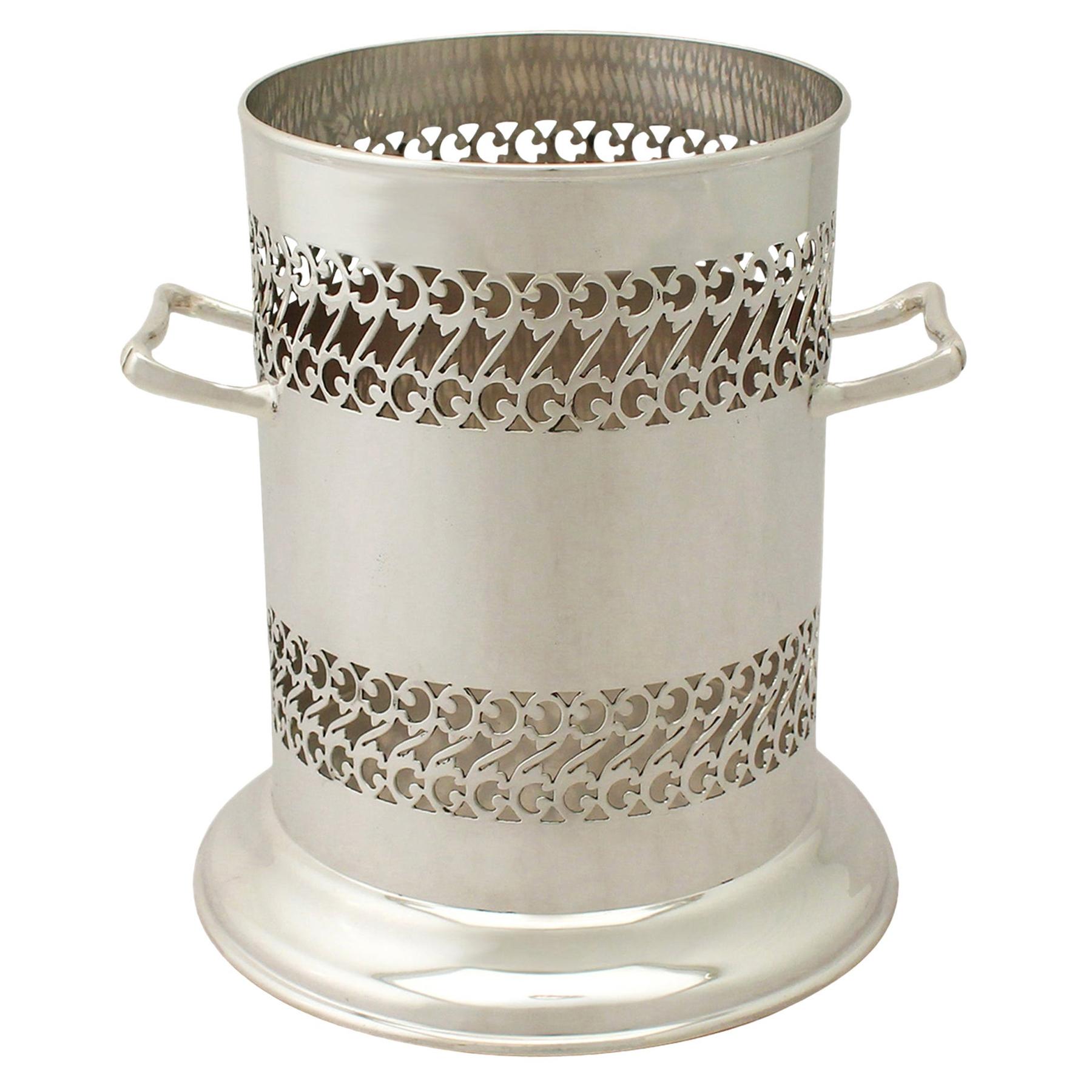 Fine and Large Regency Chased Sterling Silver Decanter Coasters at 1stDibs