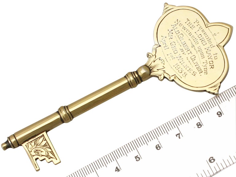 Antique George V Sterling Silver Ceremonial/Presentation Key at 1stDibs
