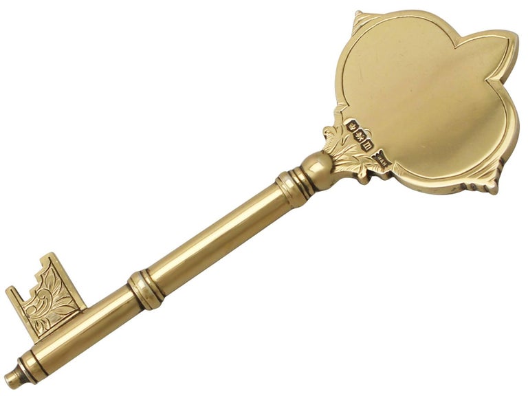 Antique George V Sterling Silver Ceremonial/Presentation Key at 1stDibs