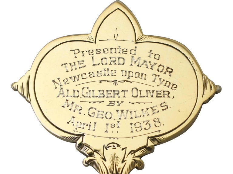 Antique George V Sterling Silver Ceremonial/Presentation Key at 1stDibs