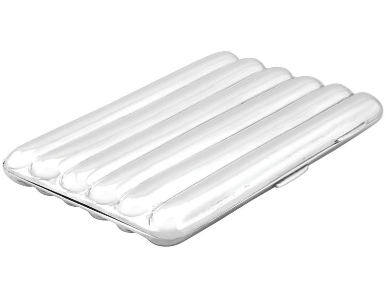 Antique Sterling Silver Cigar / Cheroot Case For Sale at 1stDibs