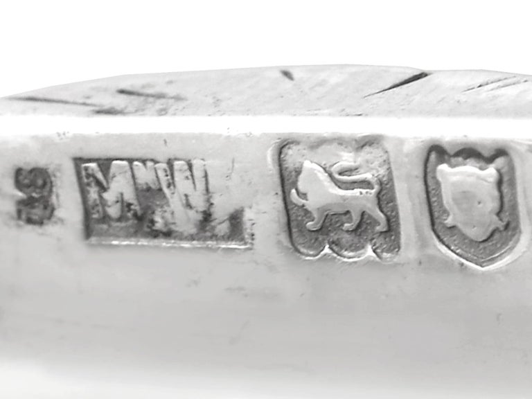 Antique George V Sterling Silver Paperweight / Letter Clip For Sale at ...
