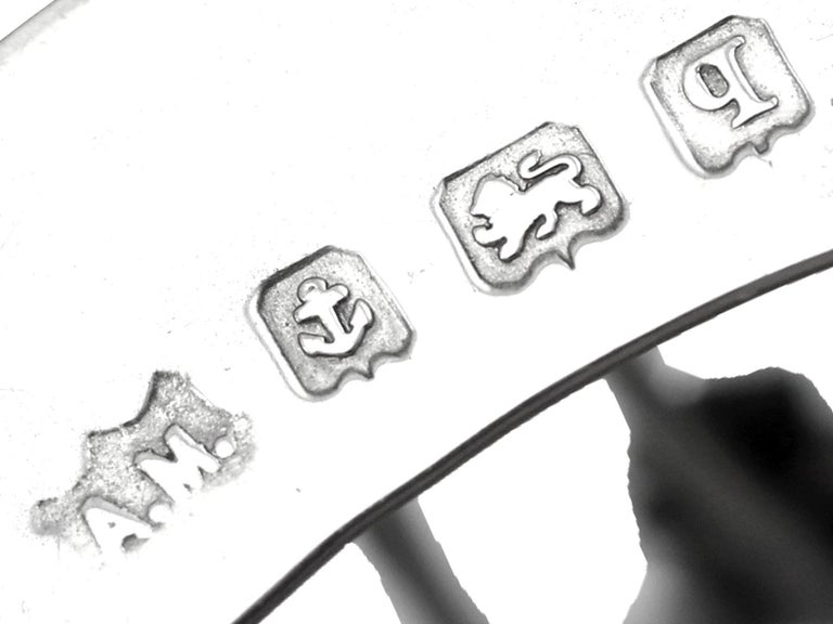 Alfred Marston Antique Sterling Silver Sugar Basket For Sale at 1stDibs