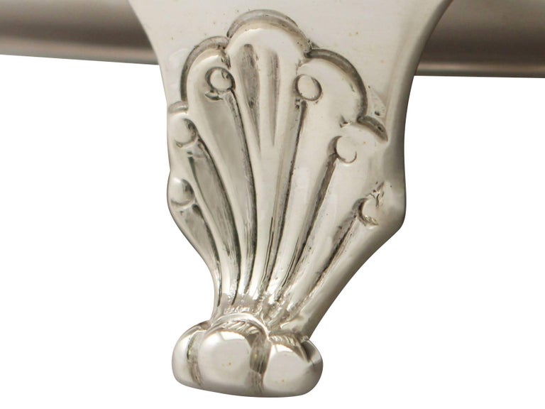 Antique English Sterling Silver Presentation Salver For Sale at 1stDibs