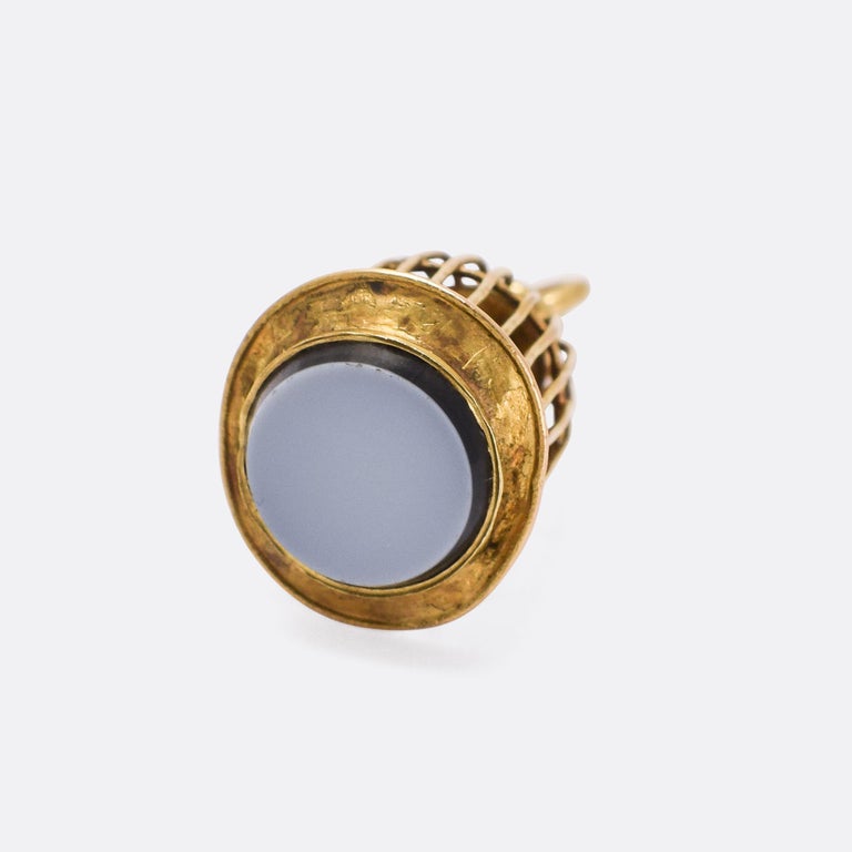 Antique Georgian Bird Cage Seal Pendant at 1stDibs