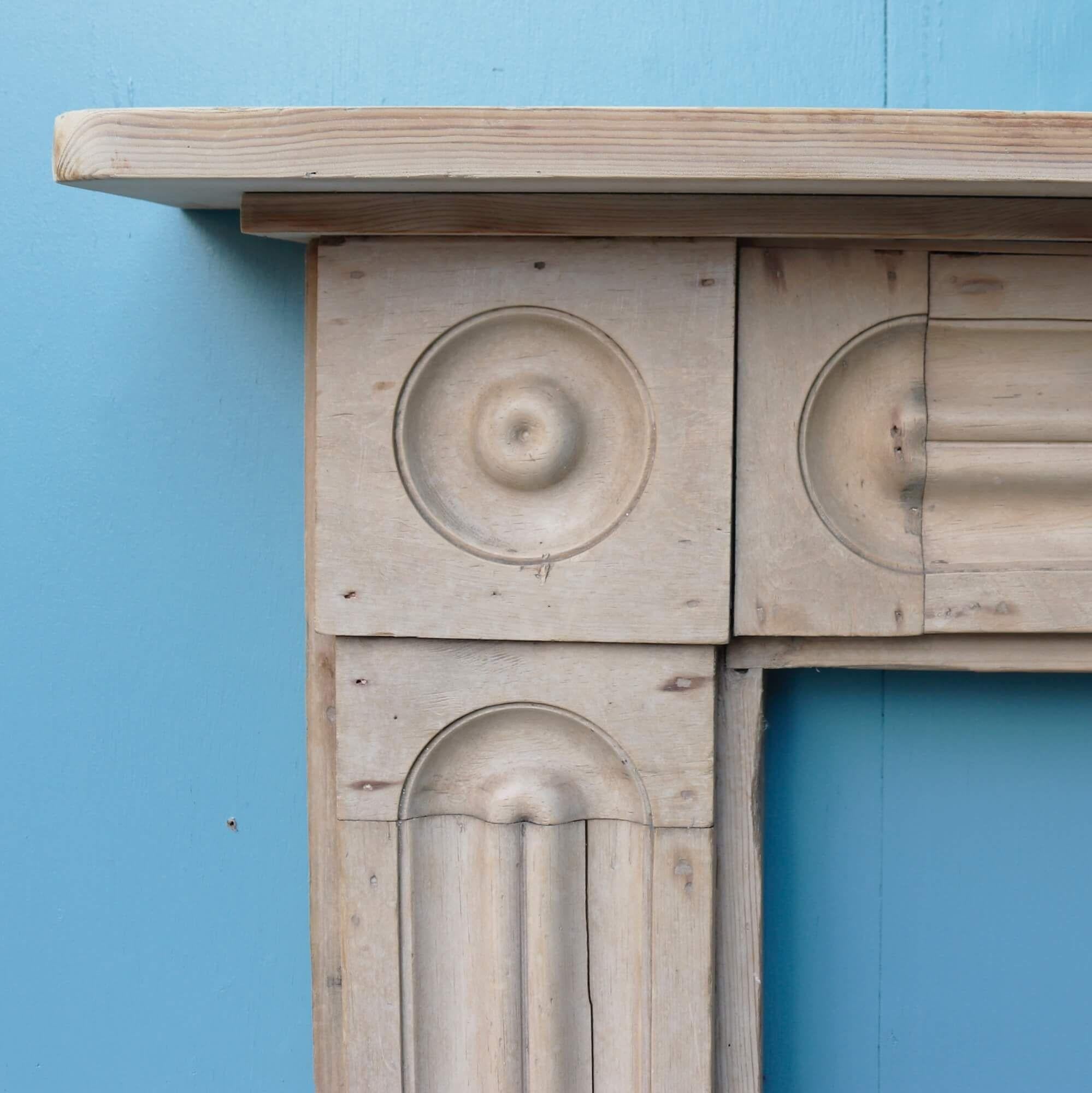 Antique Georgian Bullseye Fire Mantel For Sale at 1stDibs