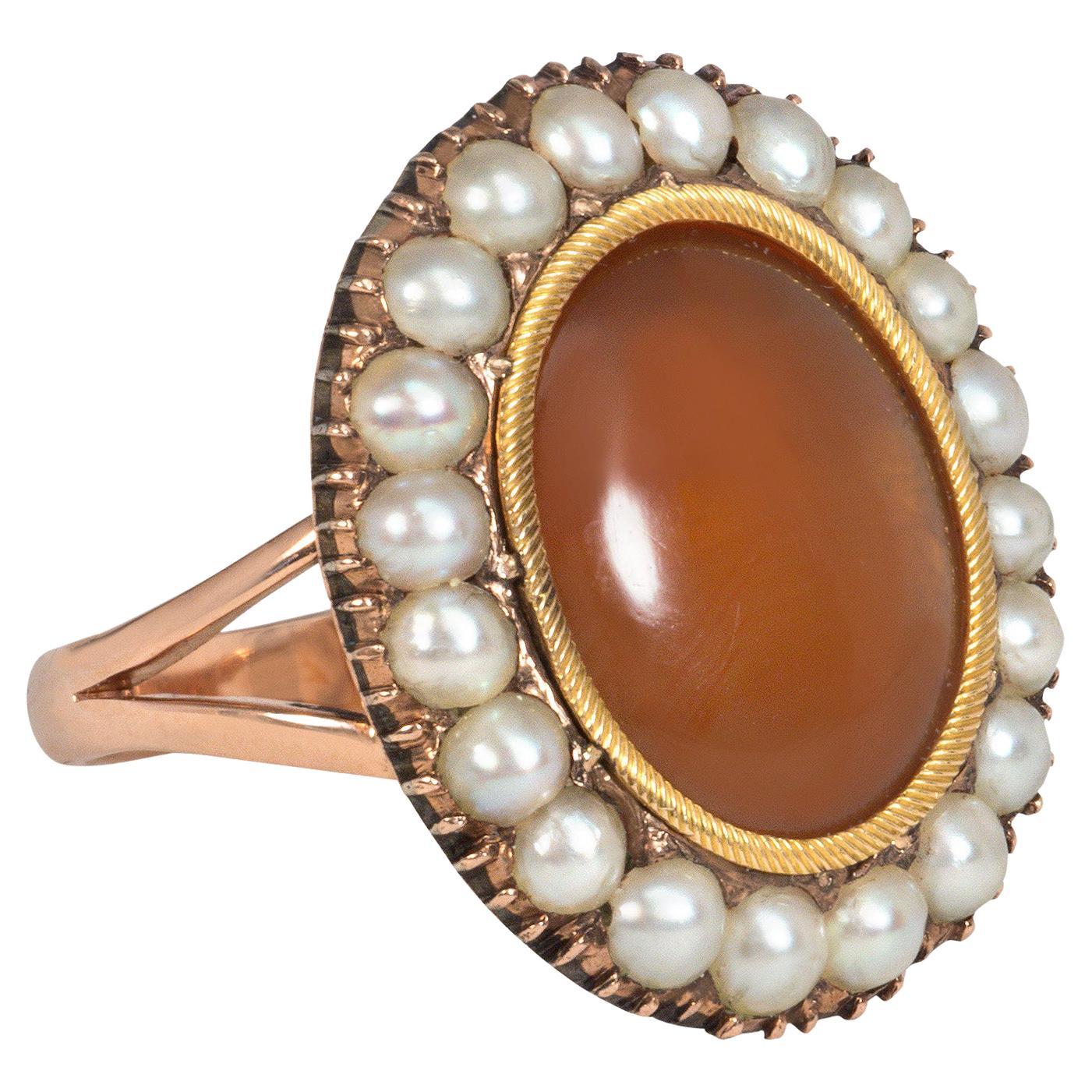 Late Georgian Gold and Diamond Cluster Ring For Sale at 1stDibs ...