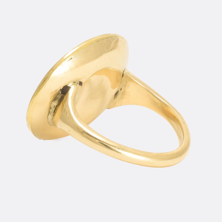 Antique Georgian "Cherubs At Play" Shell Cameo Ring at 1stDibs