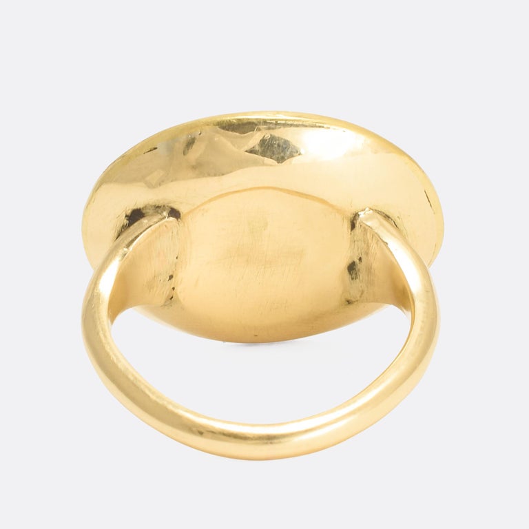 Antique Georgian "Cherubs At Play" Shell Cameo Ring at 1stDibs