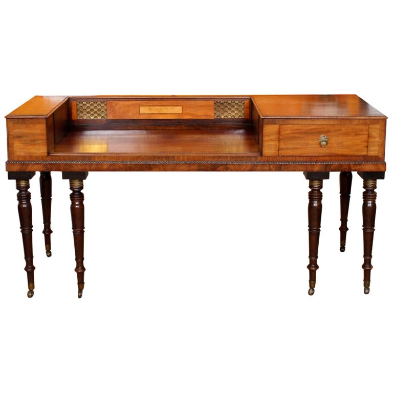 Antique Georgian Desk Converted Piano Mahogany at 1stDibs