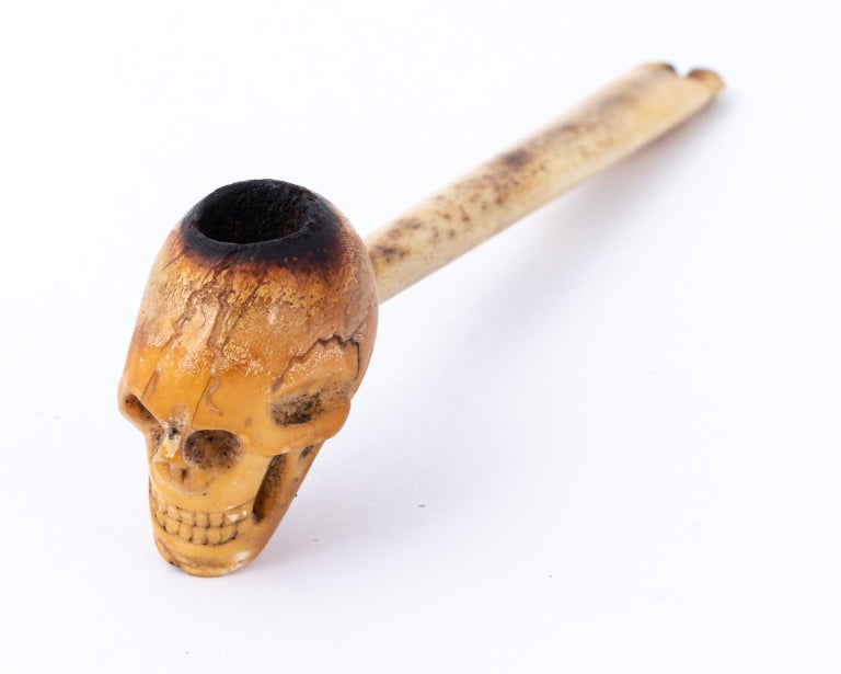 Antique Georgian Early Victorian Carved Skull Pipe at 1stDibs ...