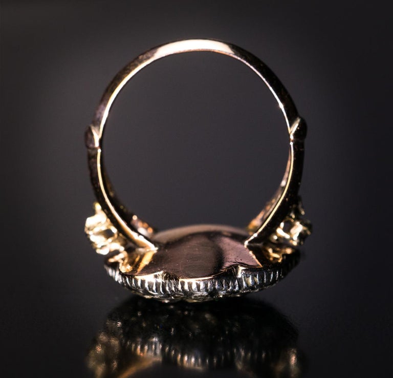 Antique Georgian Era Rose Cut Diamond Ring, circa 1780 at 1stDibs
