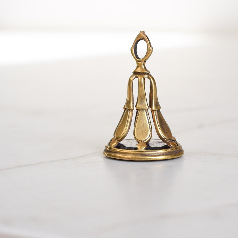 Antique Georgian "First Roman Triumvirate" Intaglio Seal Fob Pendant ...