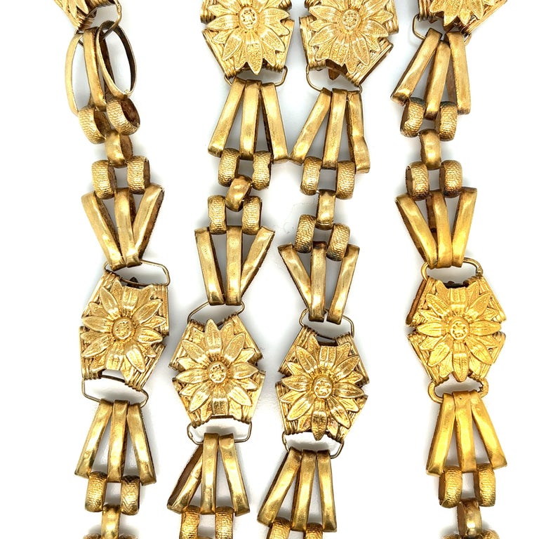 Antique Georgian Gold Long Chain For Sale at 1stDibs