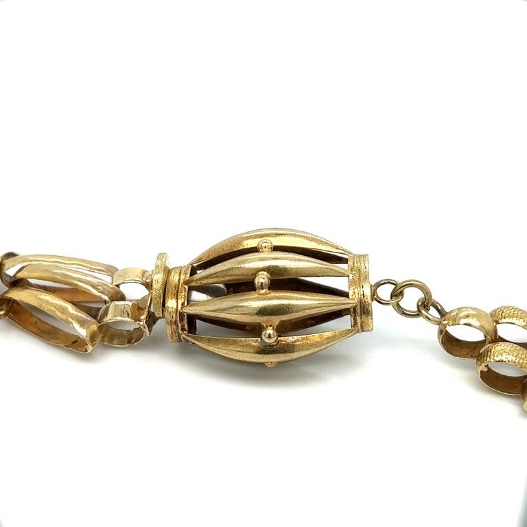 Antique Georgian Gold Long Chain For Sale at 1stDibs