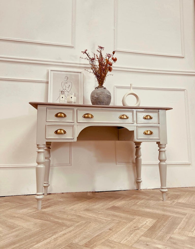 Antique Georgian Grey Console Table For Sale at 1stDibs