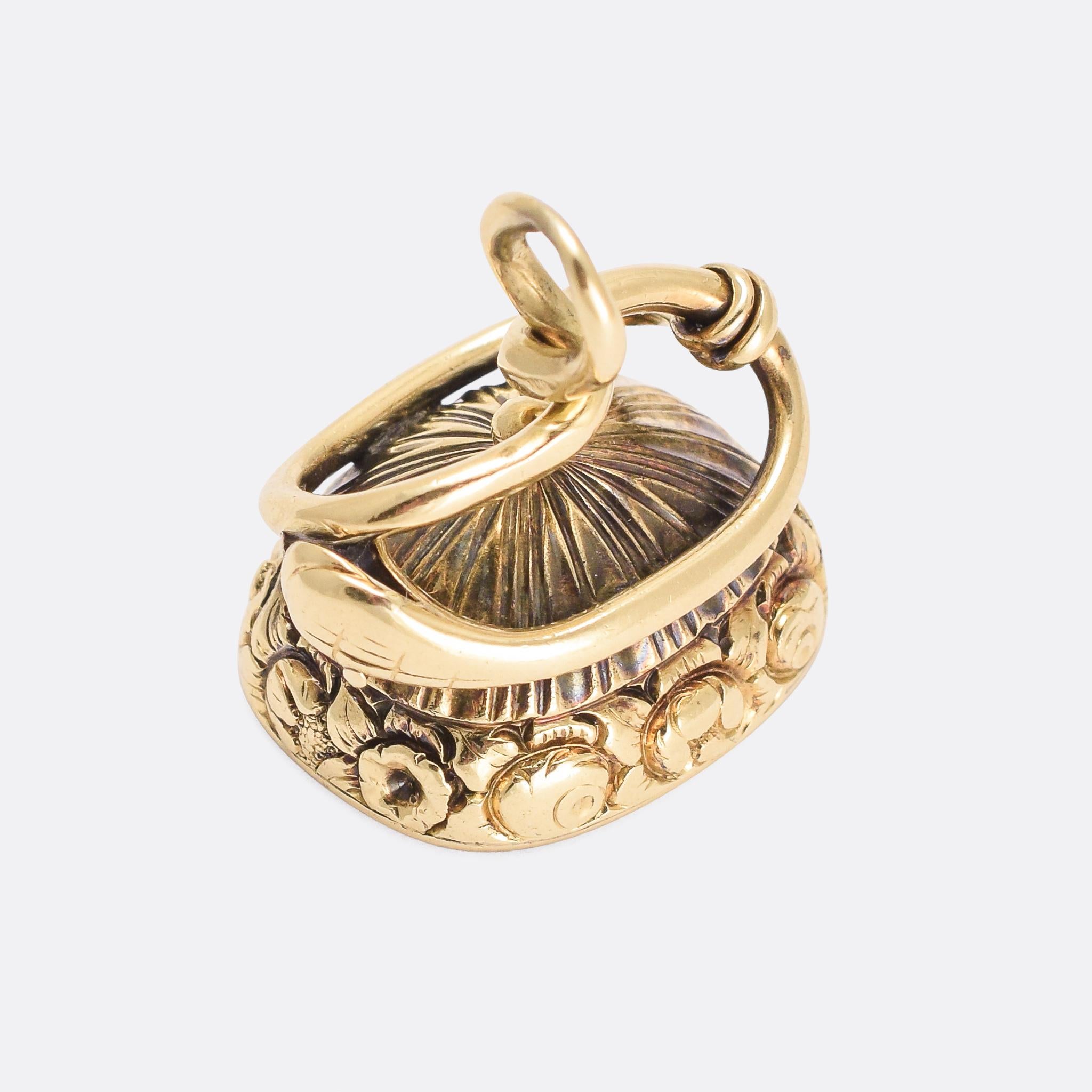 Antique Georgian Hardstone Seal Fob "Pan and Eromenos" at 1stDibs