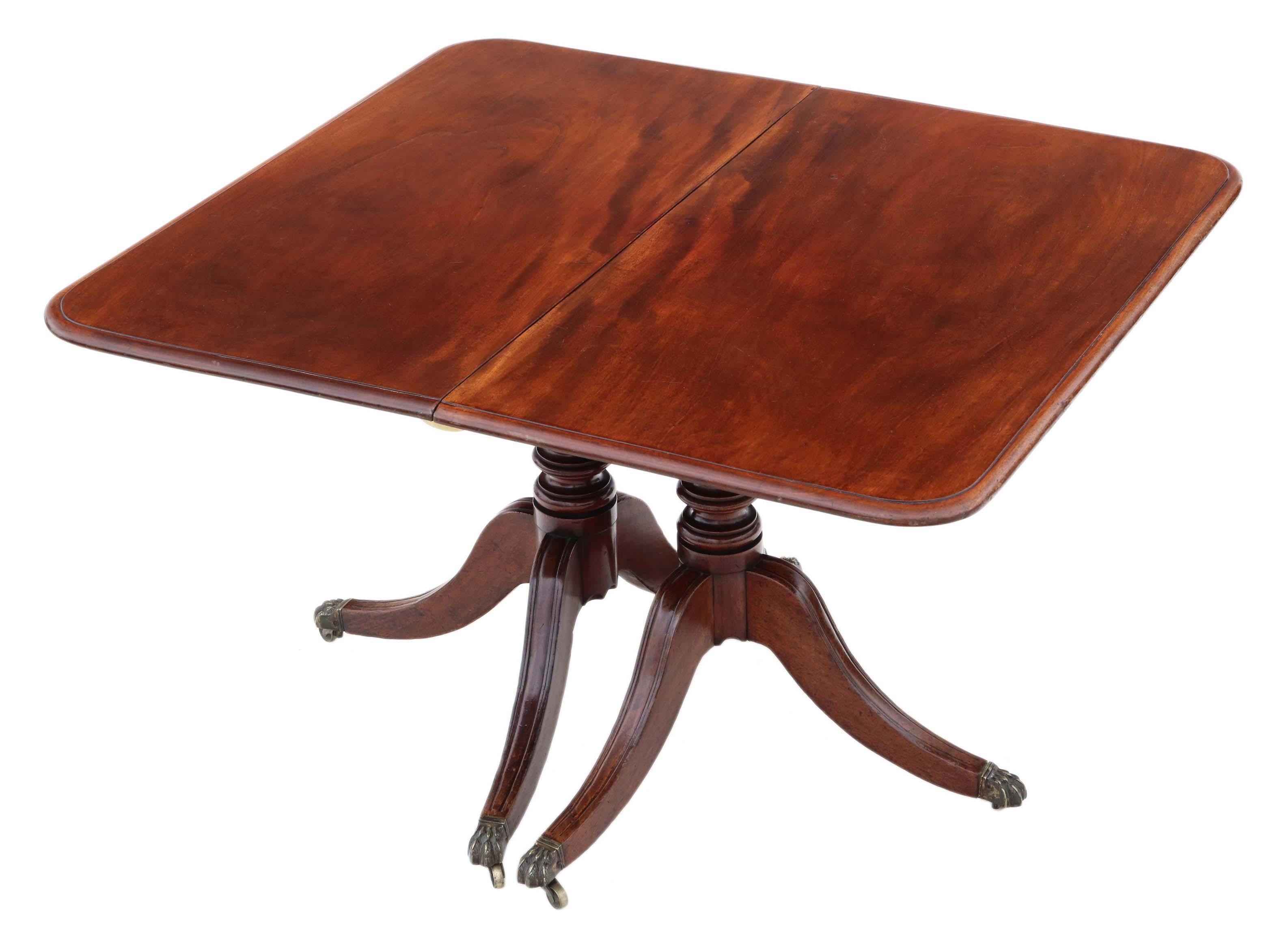 Antique Georgian Mahogany Extending Pedestal Dining Table 19th Century ...