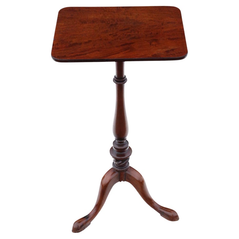 Antique Georgian Mahogany Wine Side Table at 1stDibs