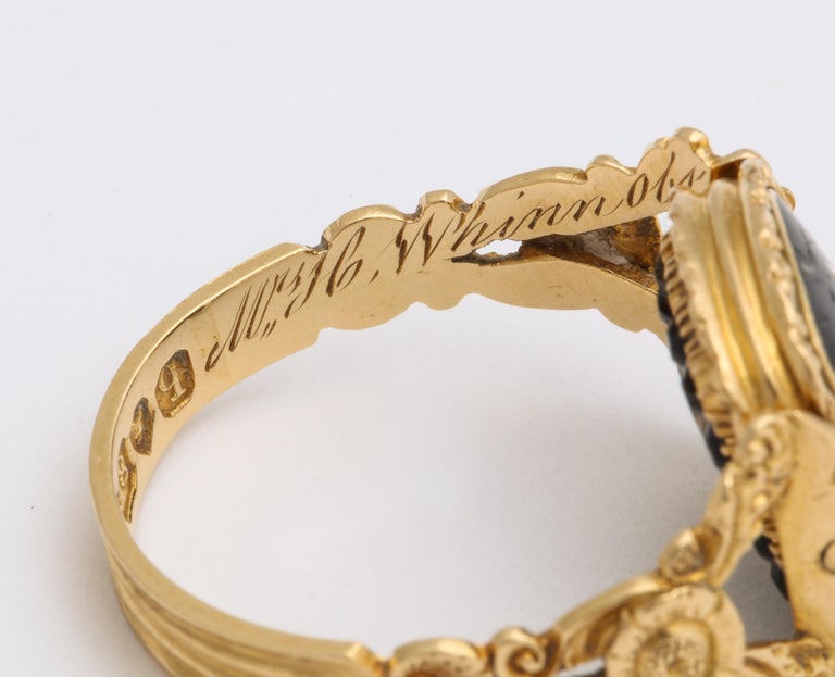 Antique Georgian Memorial Swivel Ring Glorifying Christ London 1831 at ...
