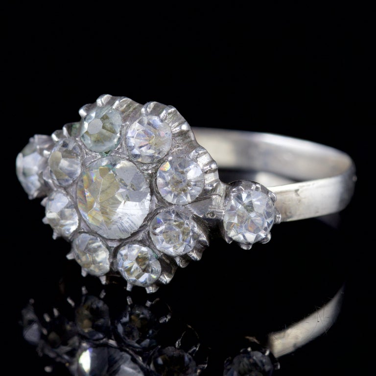 Antique Georgian Paste Stone Ring Silver, circa 1790 at 1stDibs | paste ...