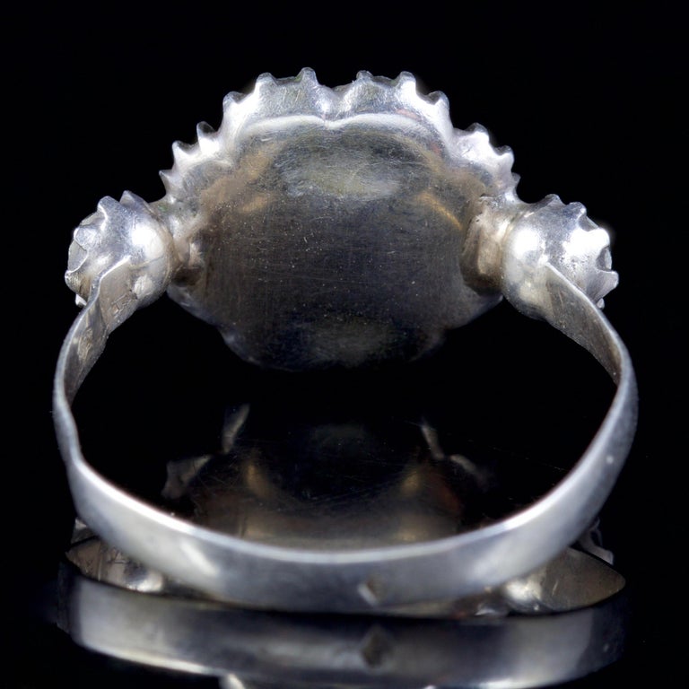Antique Georgian Paste Stone Ring Silver, circa 1790 at 1stDibs | paste ...
