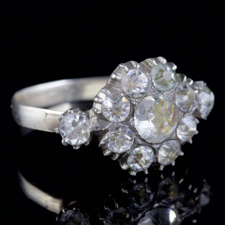 Antique Georgian Paste Stone Ring Silver, circa 1790 at 1stDibs | paste ...