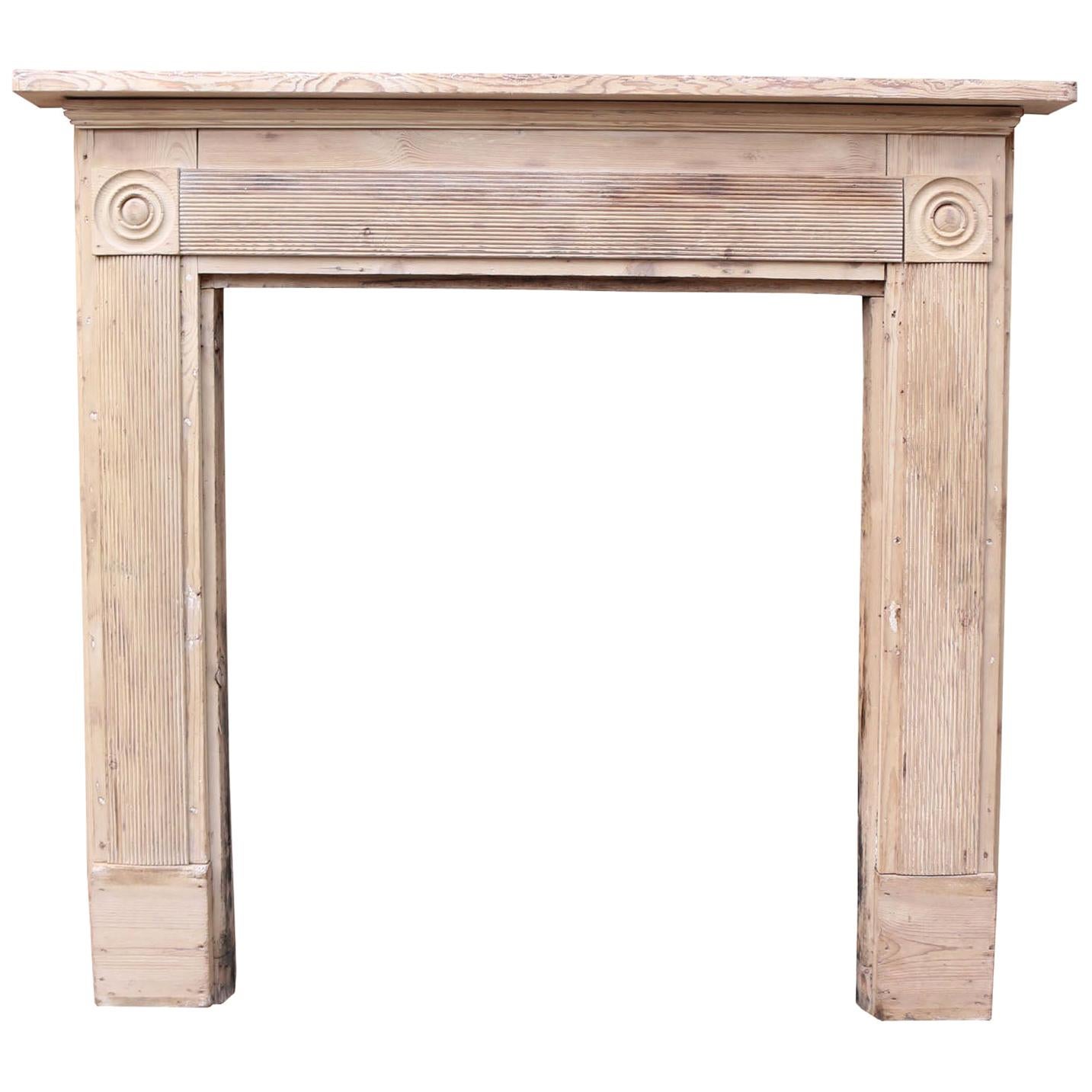 Antique Georgian Pine Bullseye Fire Surround at 1stDibs