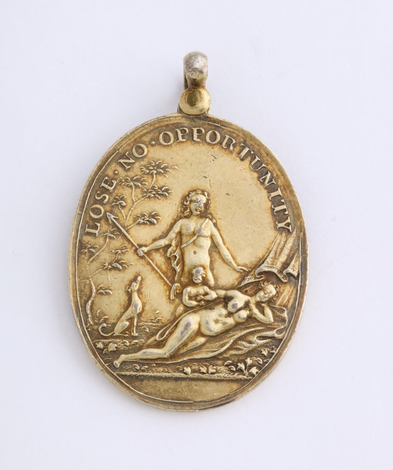 Antique Georgian Ribald Scottish Pendant of the Beggars Benison and ...