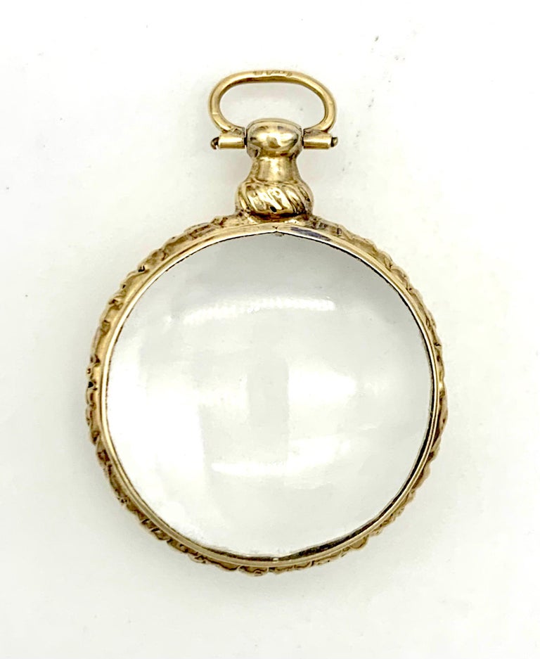 Antique Georgian Rock Crystal Locket Pendant 14 Karat Gold For Sale at ...