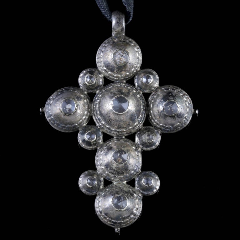 Antique Georgian Silver Cross Necklace For Sale at 1stDibs | georgian ...