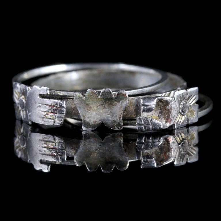 Antique Georgian Silver Fede Ring at 1stDibs | antique fede ring, fede ...