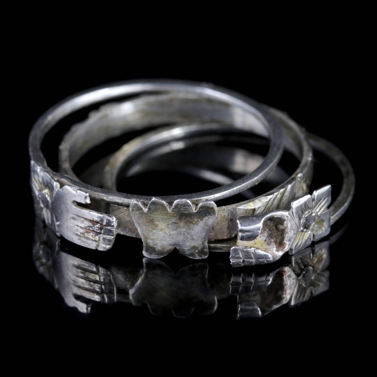 Antique Georgian Silver Fede Ring at 1stDibs | antique fede ring, fede ...