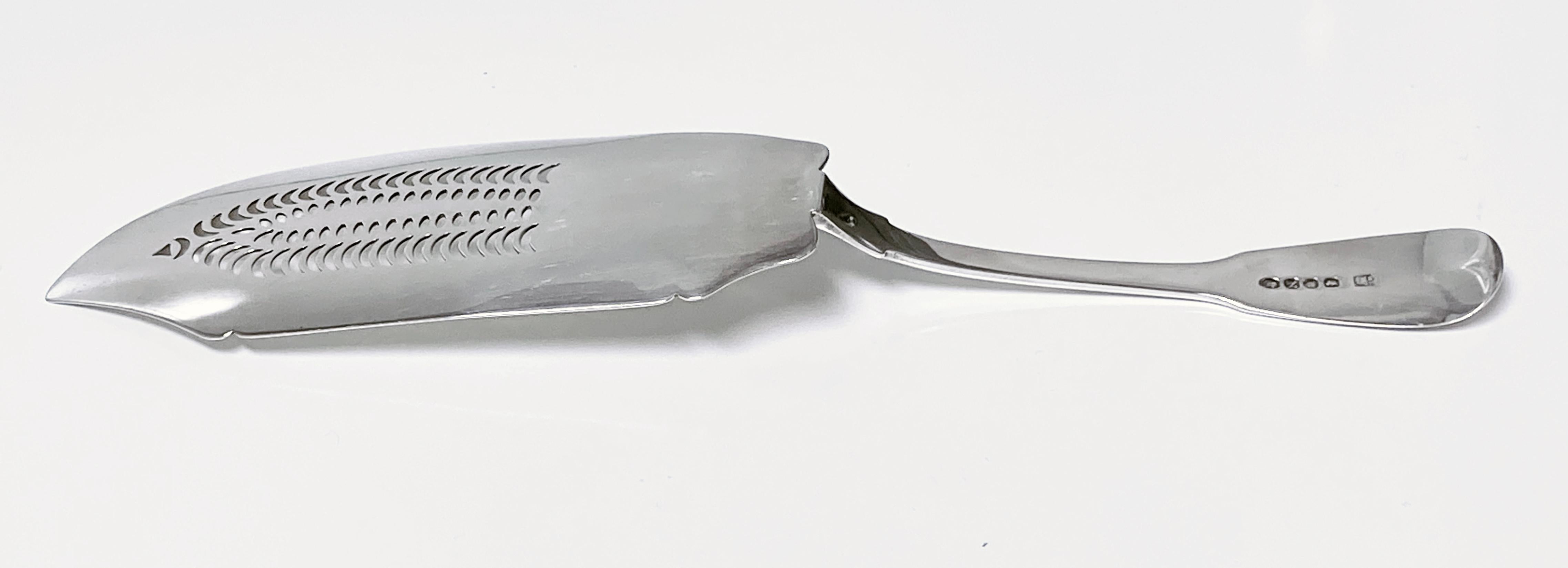 Antique Georgian Silver Fish Slice London 1808 Eley, Fearn and Chawner ...