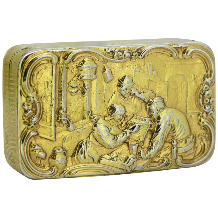 Antique Georgian Silver Tabbaco Box, London, 1815 For Sale at 1stDibs