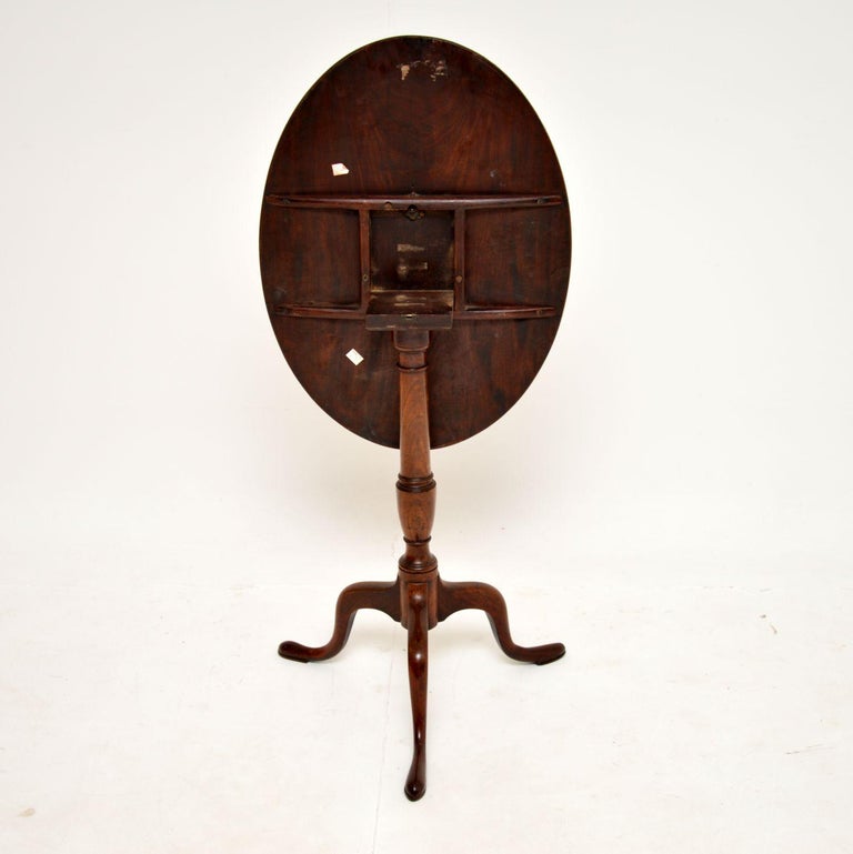 Antique Georgian Snap Top Occasional Table For Sale at 1stDibs