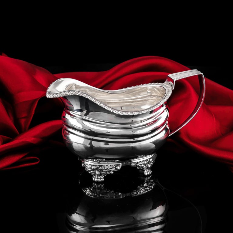 Antique Georgian Solid Silver Regency Style Milk Jug/Pitcher, William ...