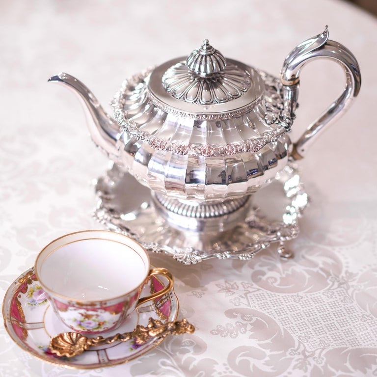 Antique Georgian Solid Silver Teapot, John Bridge 'Rundell', 1827 For ...
