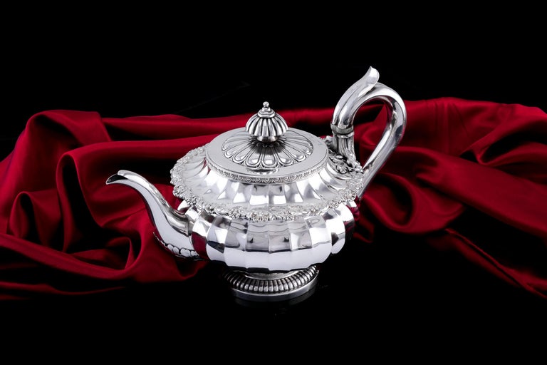 Antique Georgian Solid Silver Teapot, John Bridge 'Rundell', 1827 For ...
