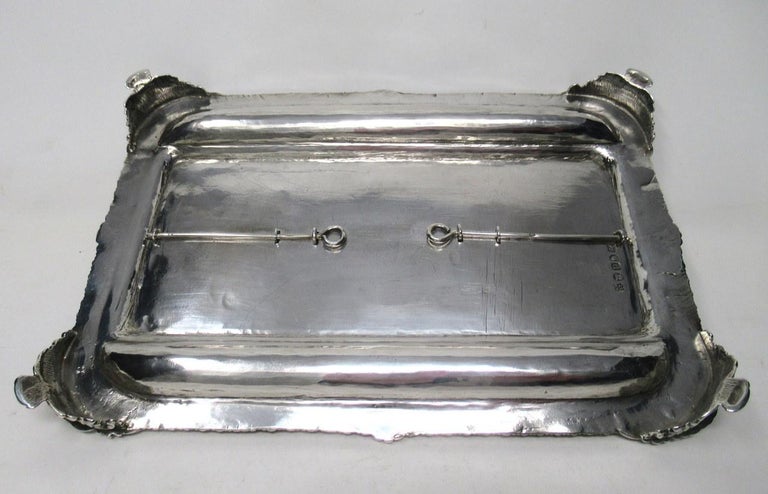 Antique Georgian Sterling Silver Crystal Desk Inkstand Joseph Craddock ...