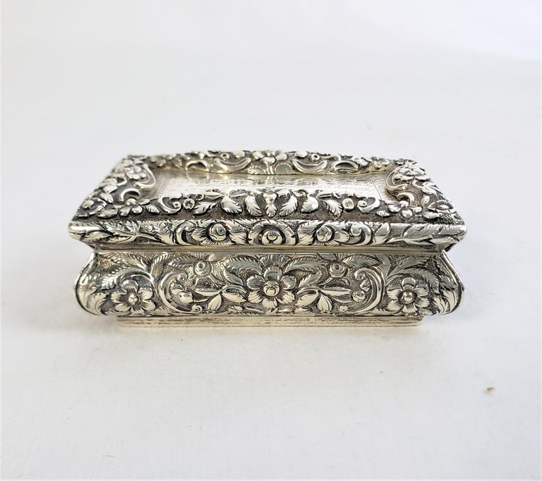 Antique Georgian Sterling Silver Military Presentation Snuff or Tobacco ...