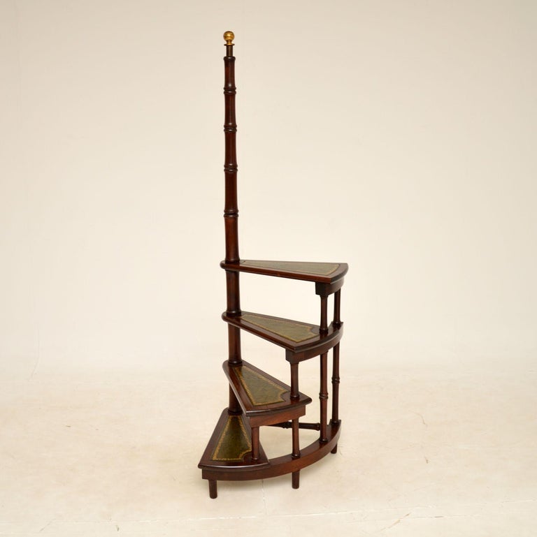 Antique Georgian Style Library Steps at 1stDibs