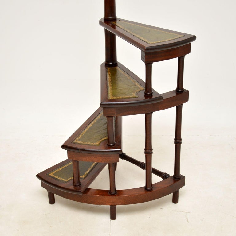 Antique Georgian Style Library Steps at 1stDibs