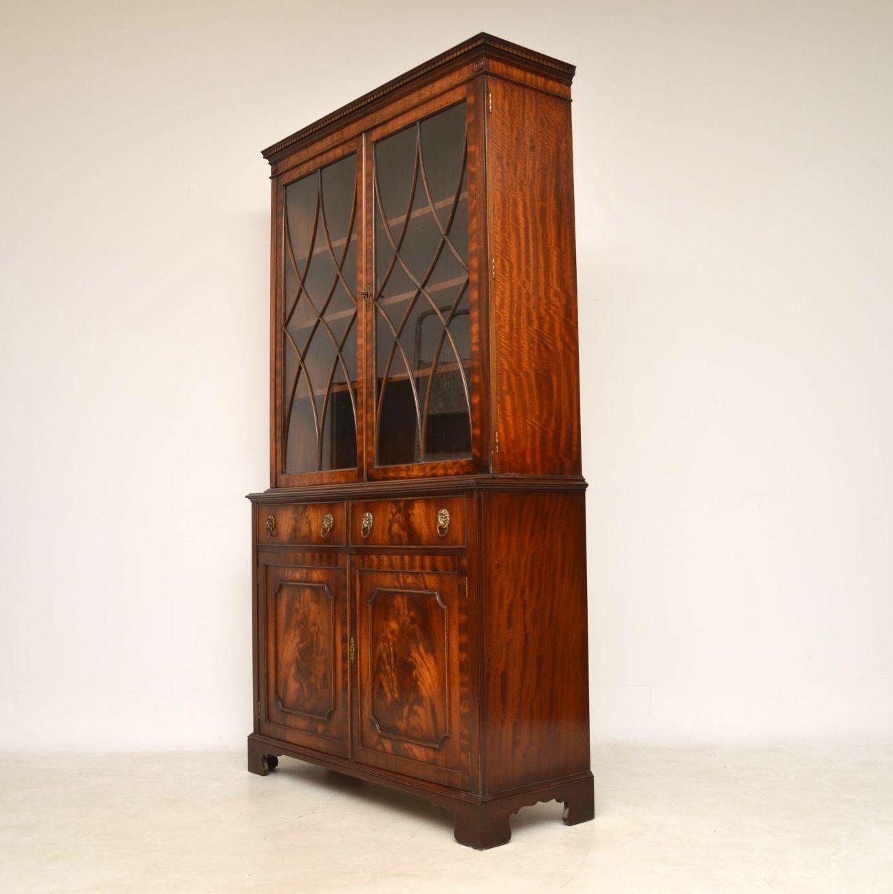 Antique Georgian Style Mahogany Bookcase at 1stDibs | georgian style ...