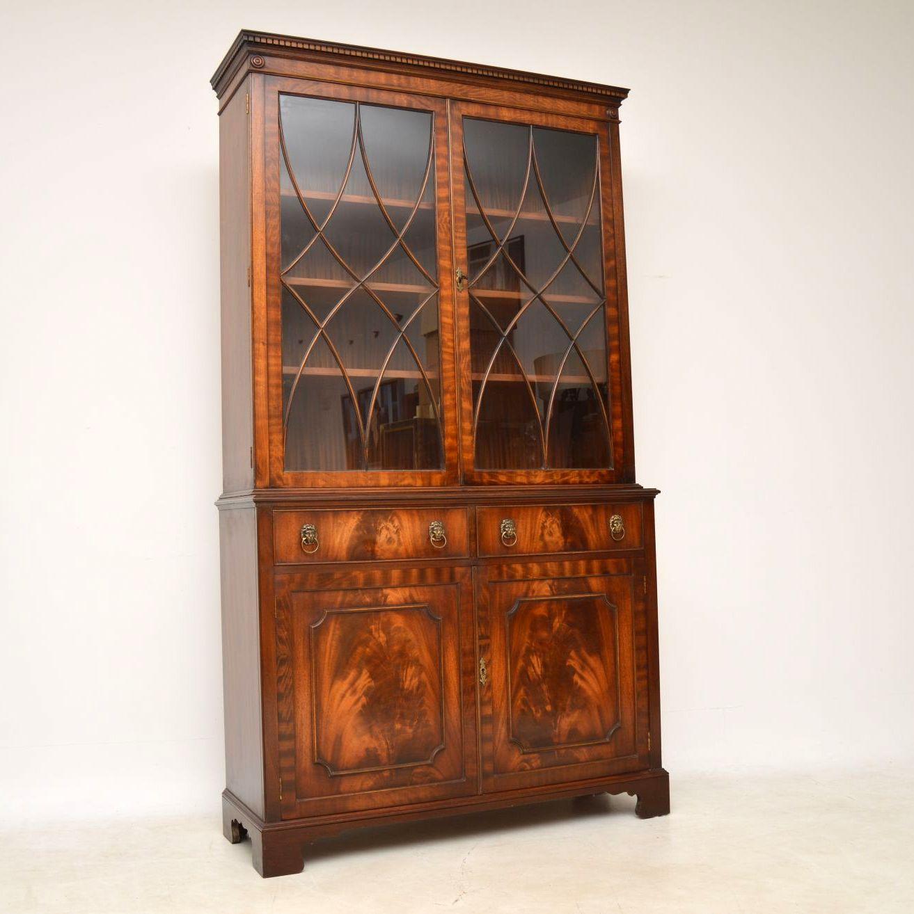 Antique Georgian Style Mahogany Bookcase at 1stDibs | georgian style ...